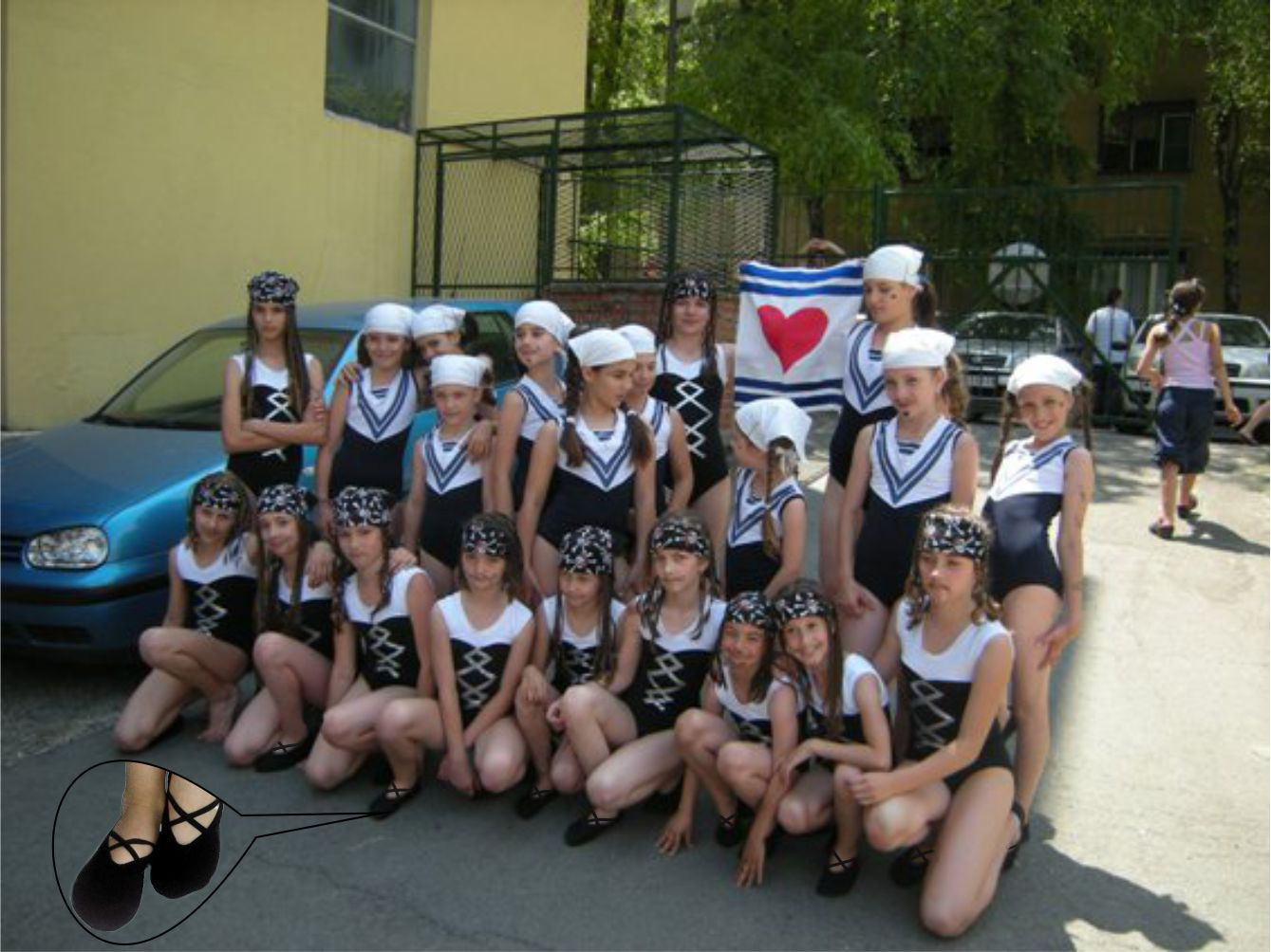 508 Sportske baletanke CRNE za gimnastiku ples jogu pilates Promise